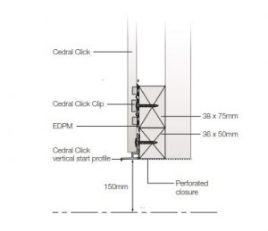 Cedral Click Vertical Start Profile | Weatherboard Supplies